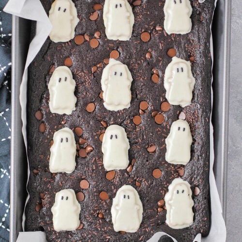 Halloween Brownies {with Reese's Ghosts!} | Lil' Luna