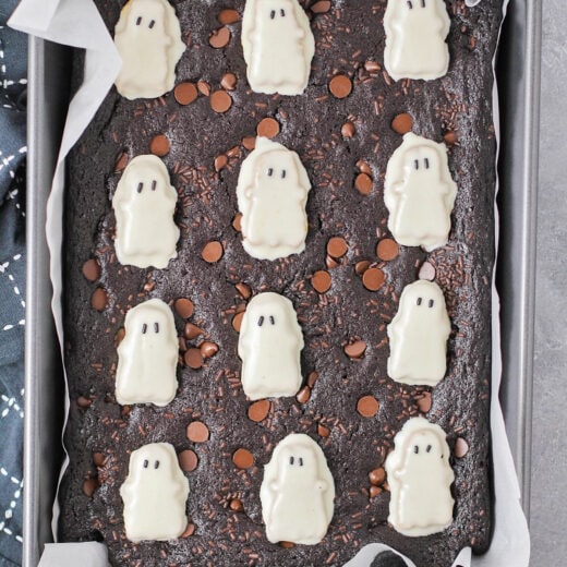 Halloween Brownies {with Reese's Ghosts!} | Lil' Luna