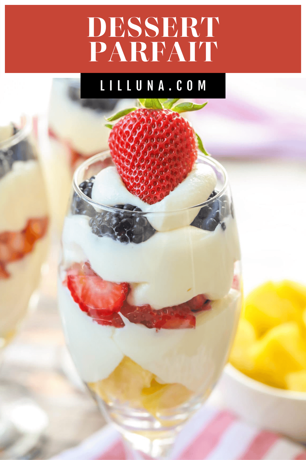Dessert Parfait {Strawberry Pineapple Parfait!} | Lil' Luna