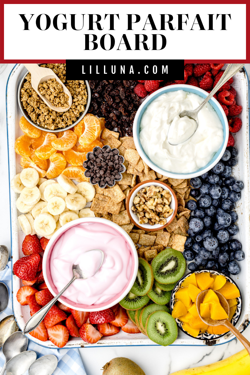 Yogurt Parfait Board {Fun Breakfast Board!} | Lil' Luna