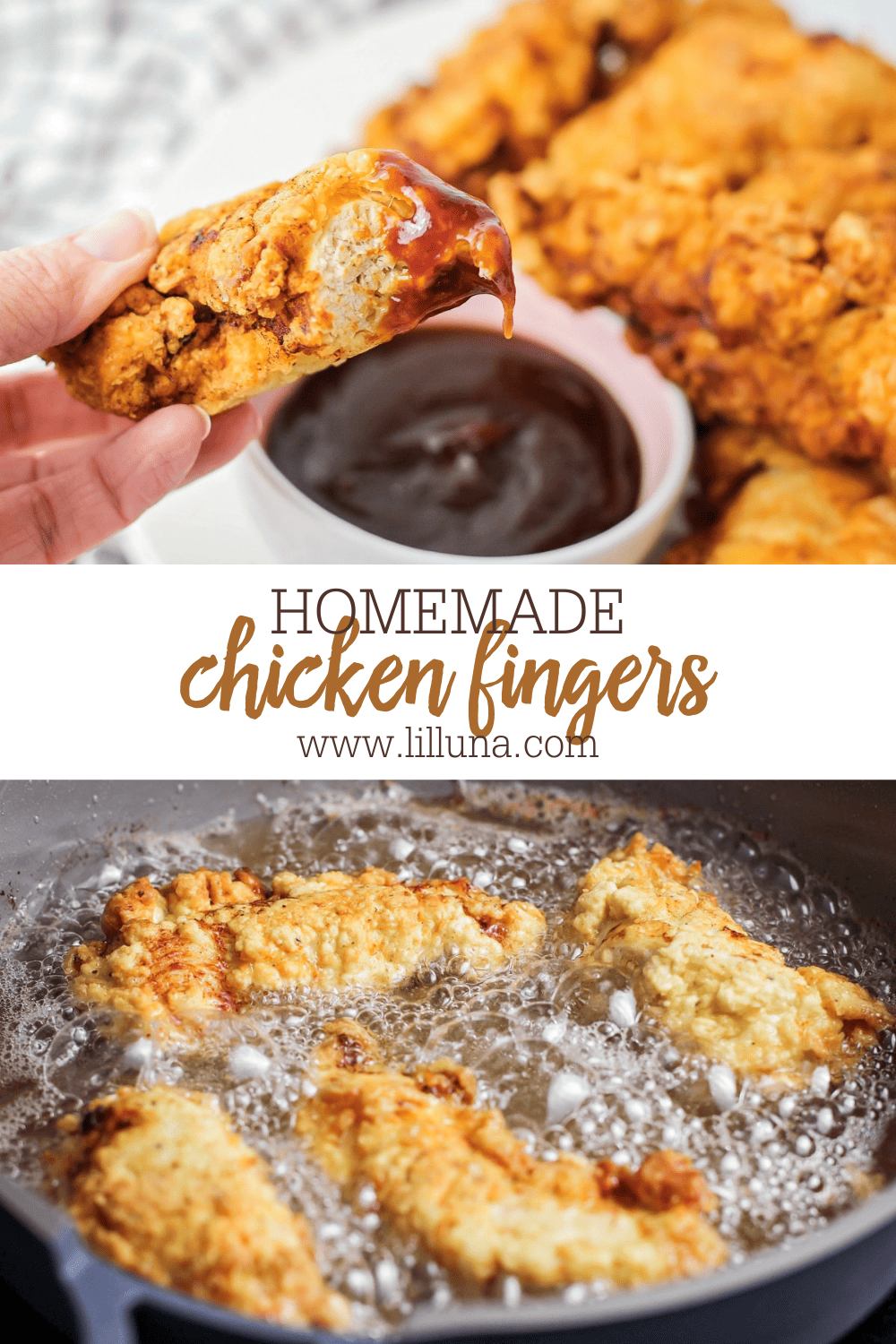 Homemade Chicken Fingers {+VIDEO} | Lil' Luna