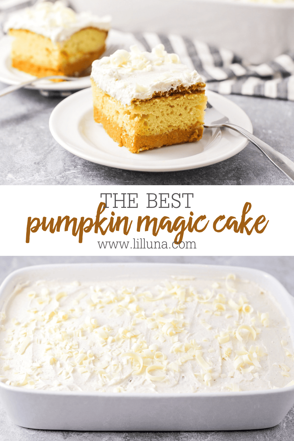 Pumpkin Magic Cake Recipe {+VIDEO} | Lil' Luna