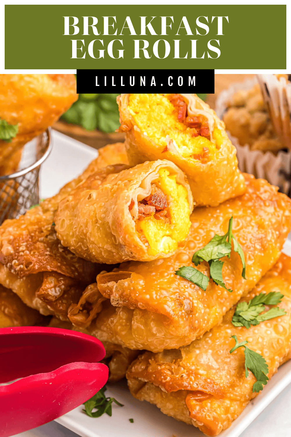 Breakfast Egg Rolls | Lil' Luna