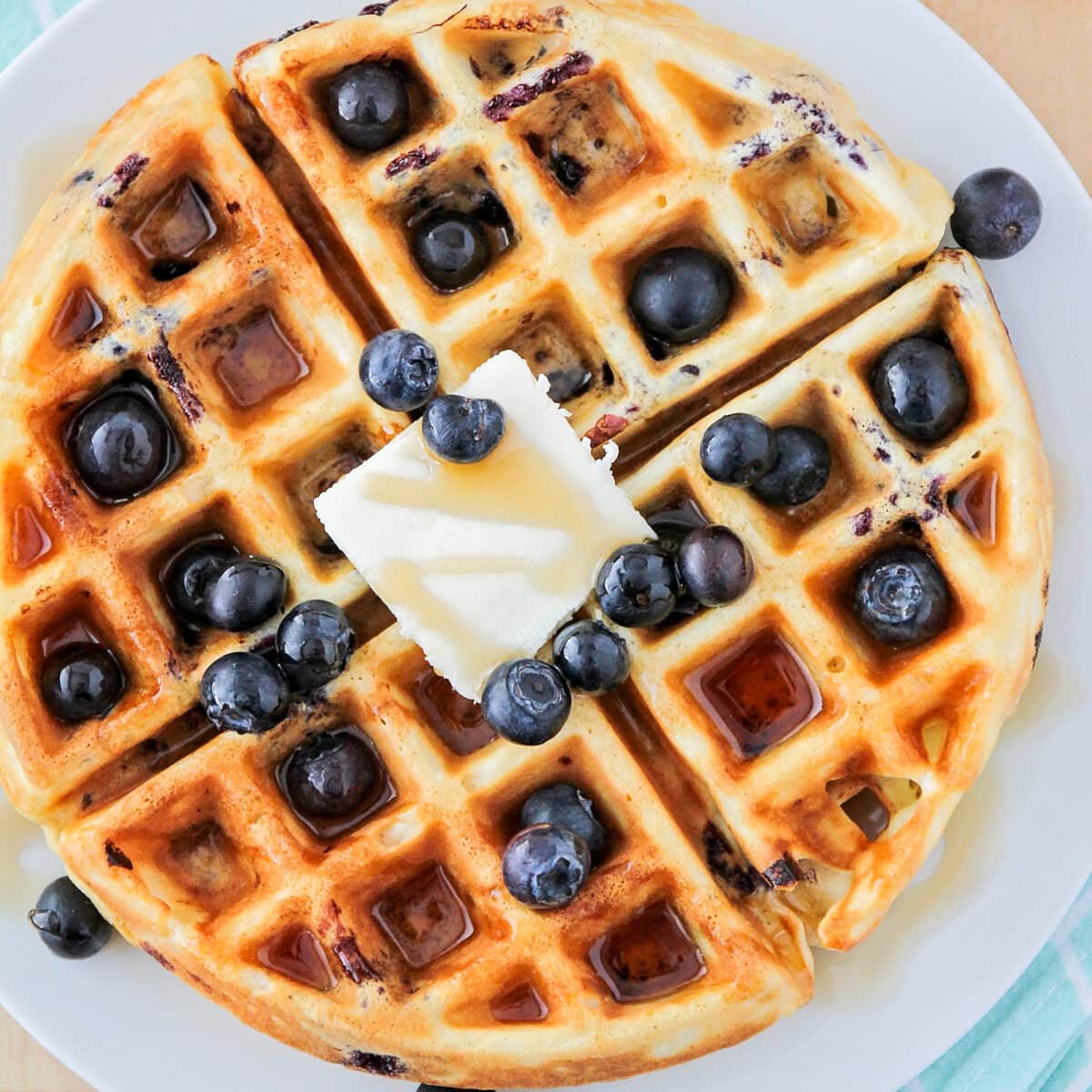 Homemade Blueberry Waffles | Lil' Luna