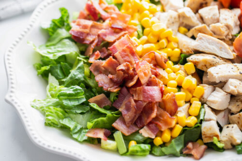 Easy Cobb Salad Recipe {+VIDEO} | Lil' Luna
