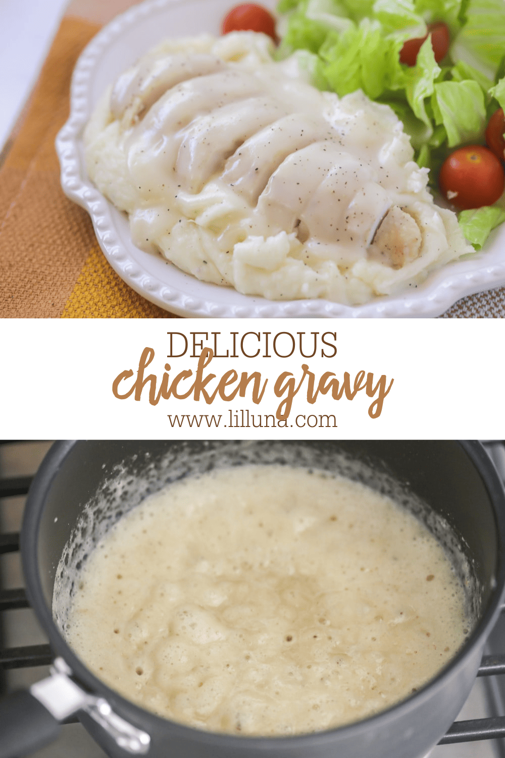 Easy Chicken Gravy Recipe {No Drippings!} | Lil' Luna