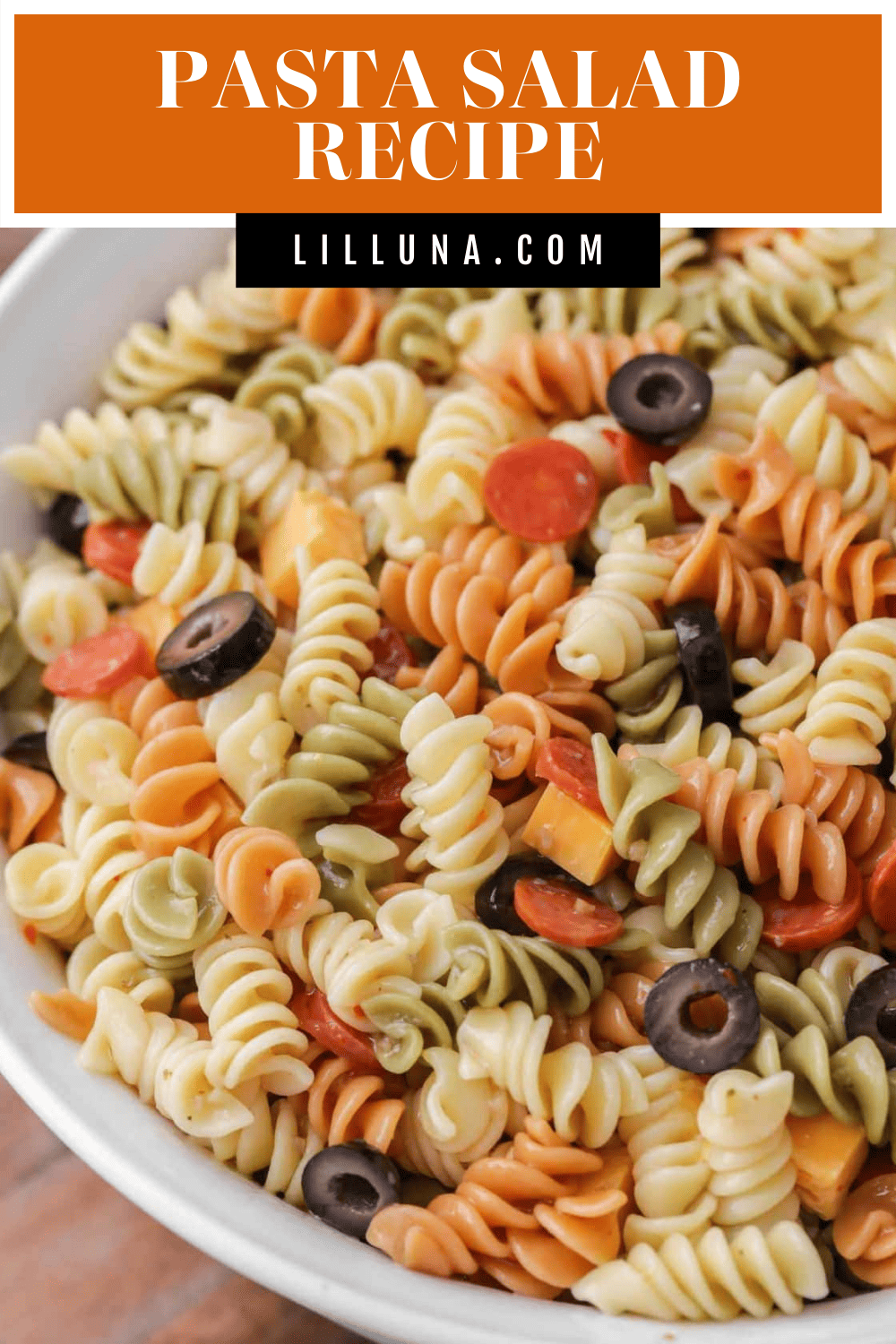 Pasta Salad with Italian Dressing | Lil' Luna
