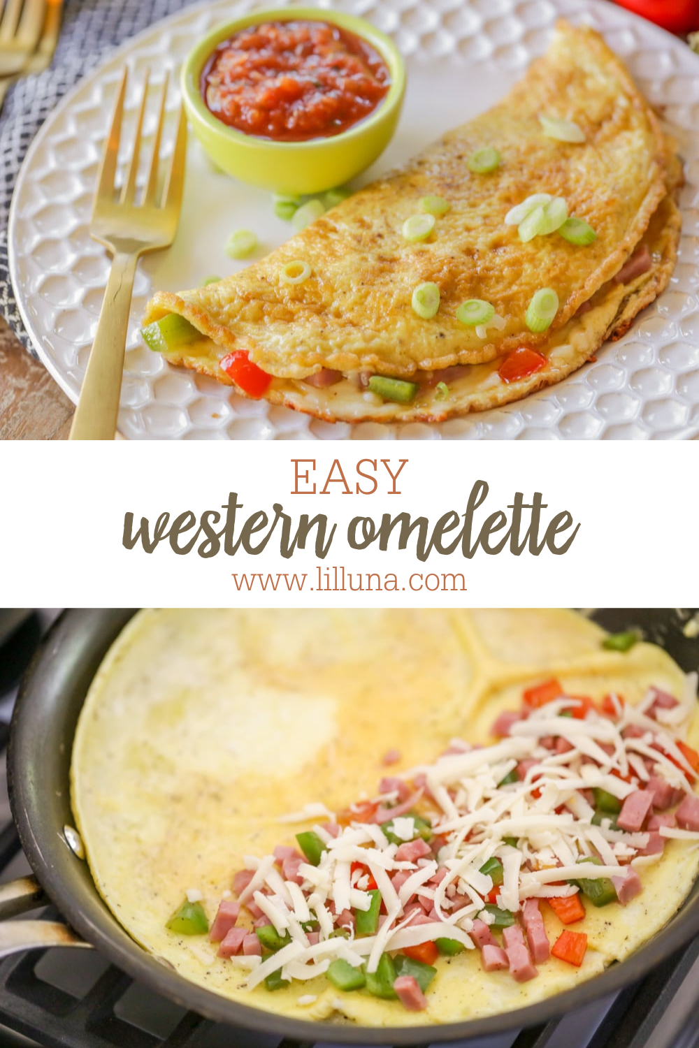 Easy Western Omelette Recipe | Lil' Luna