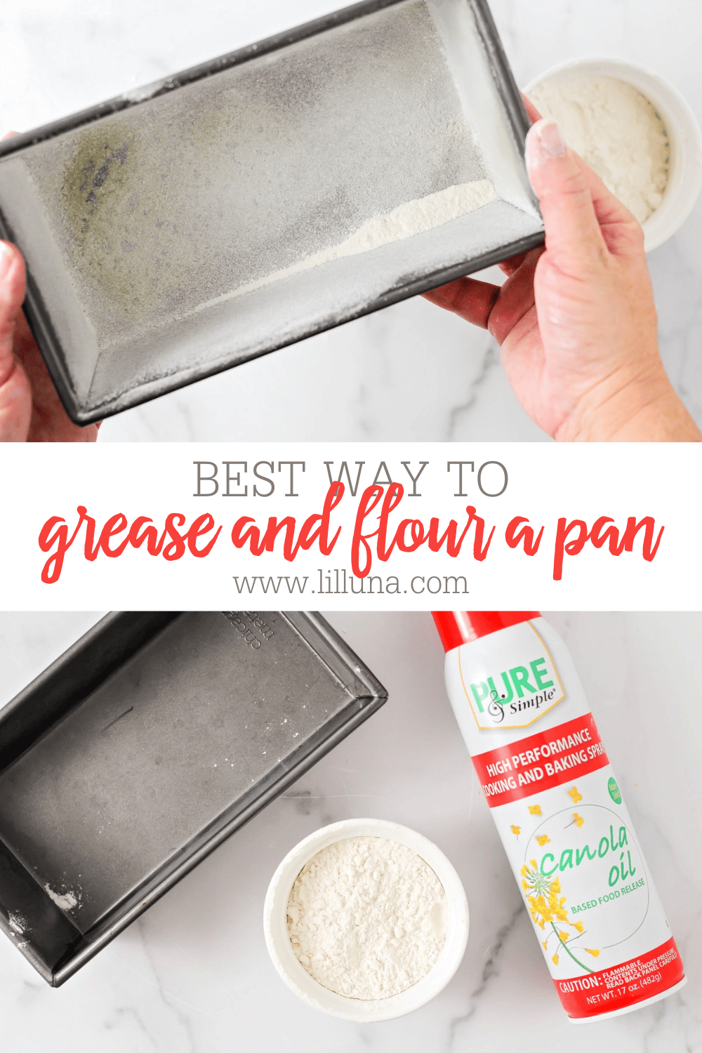 How to Grease and Flour a Pan | Lil' Luna