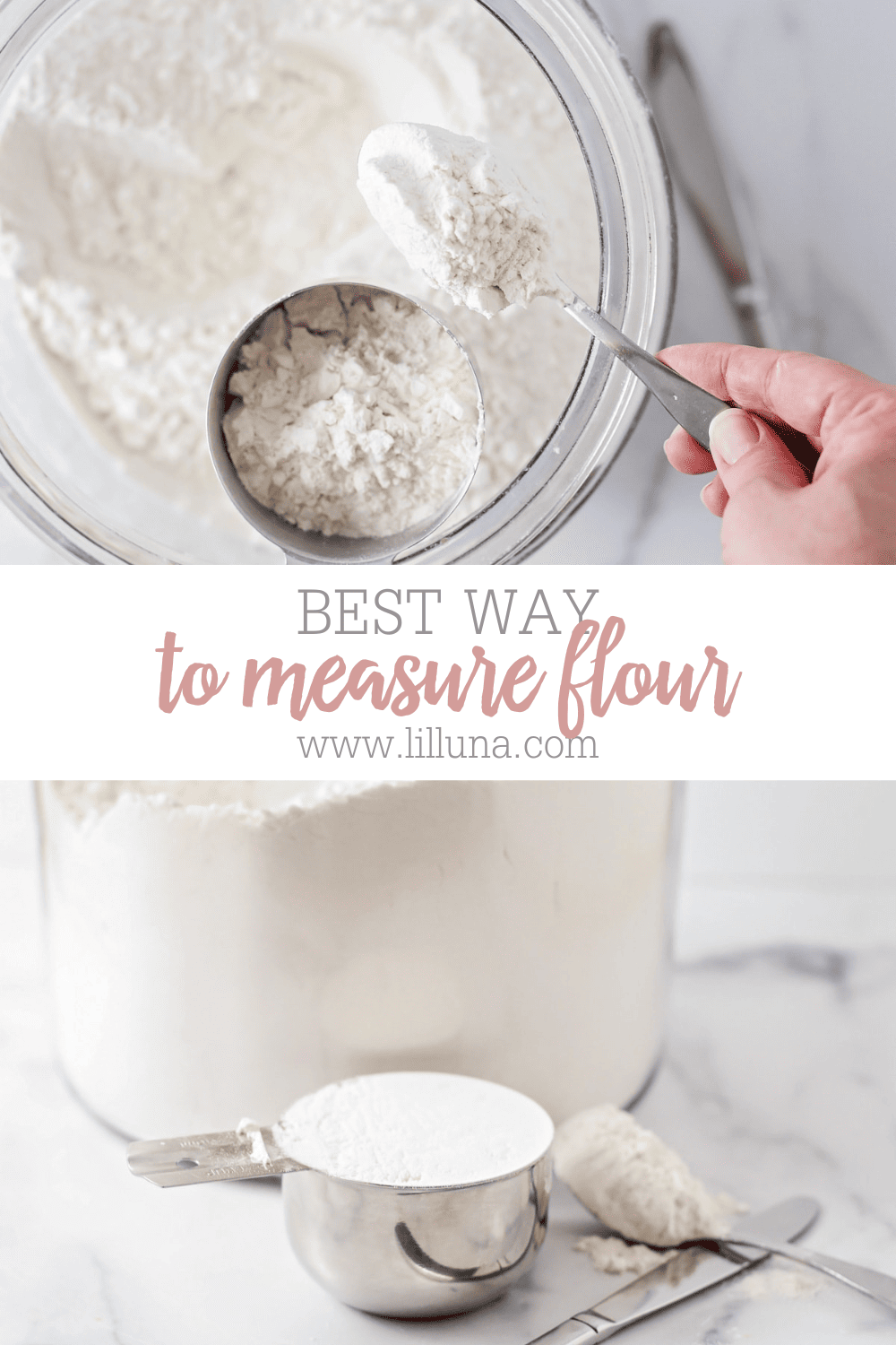 How to Measure Flour {The Proper Technique!} | Lil' Luna