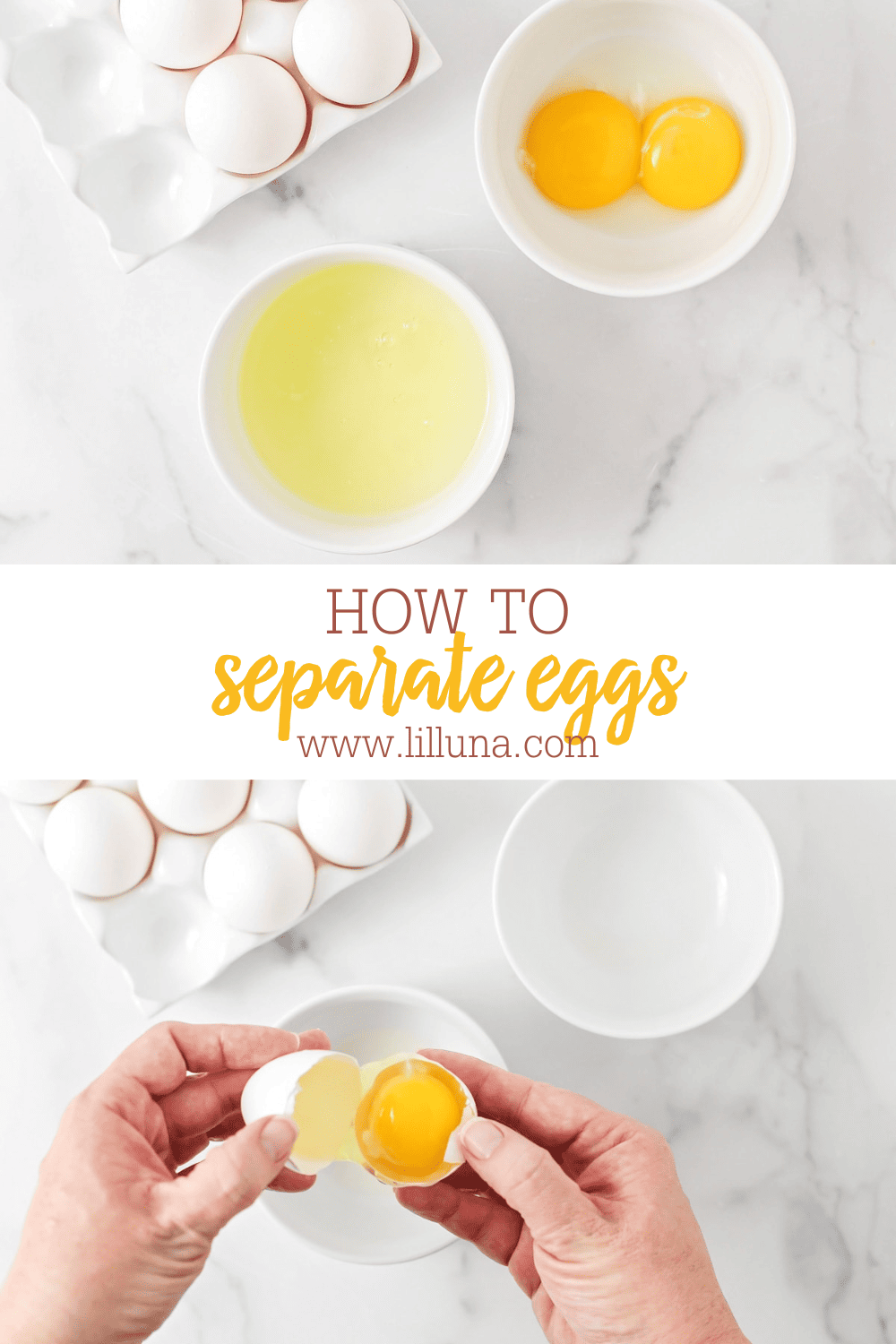 How to Separate Egg Whites {Several Methods!} | Lil' Luna How to Separate Egg Whites {Several Methods!} | Lil' Luna