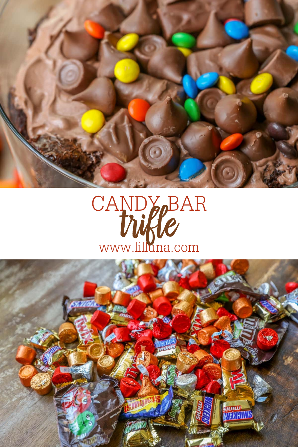 Candy Bar Trifle {Perfect for Getting Rid of Candy!} | Lil' Luna