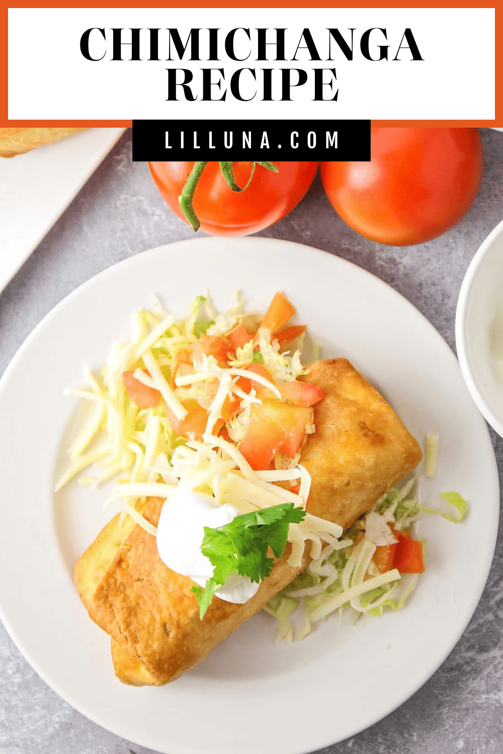 Chicken Chimichangas {Fried, Baked or Air Fried} | Lil' Luna