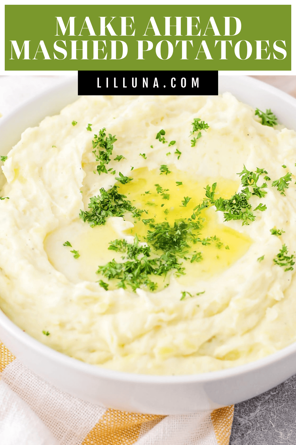 Creamy Make-Ahead Mashed Potatoes | Lil' Luna