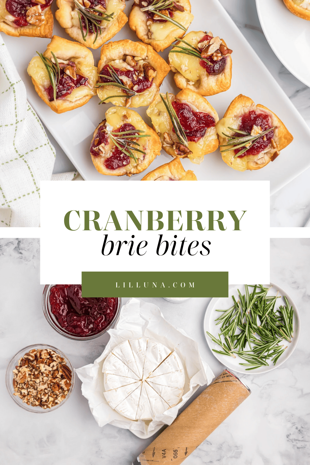 Cranberry Brie Bites {Bite-Size!} | Lil' Luna