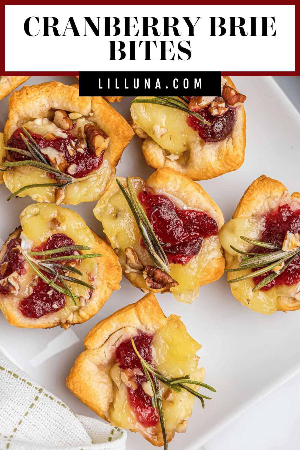 Cranberry Brie Bites Bite Size Lil Luna