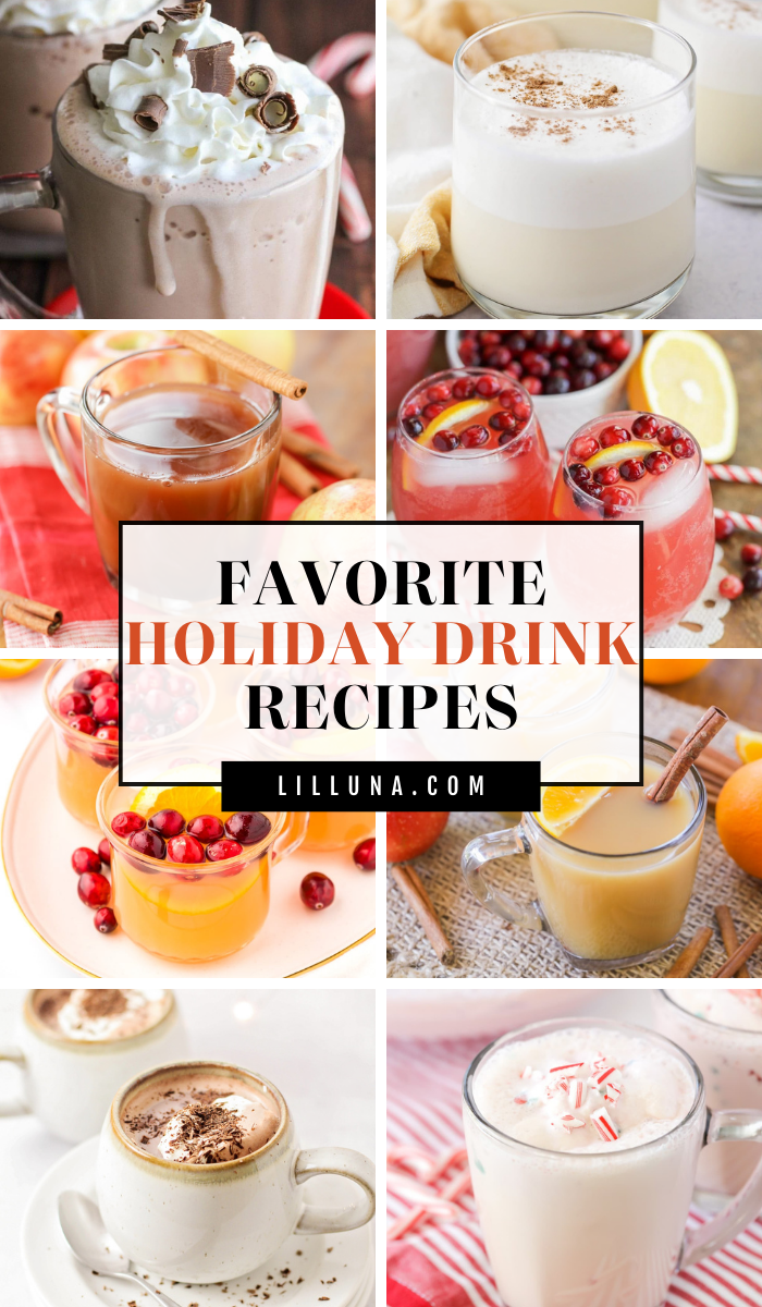 15+ Holiday Drink Recipes | Lil' Luna