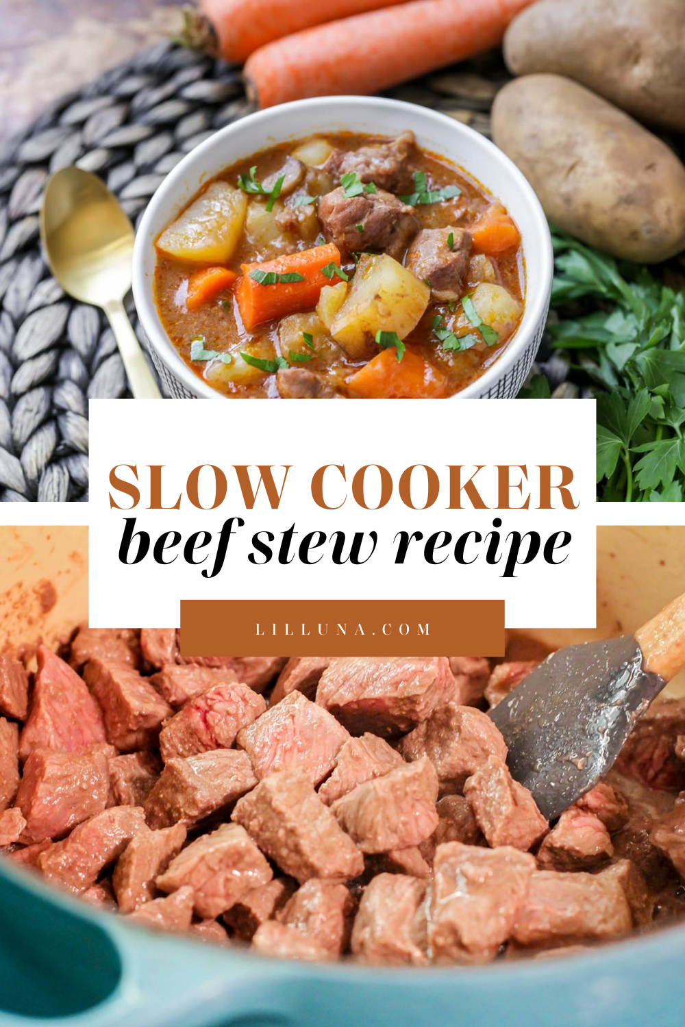 Slow Cooker Beef Stew Recipe | Lil' Luna
