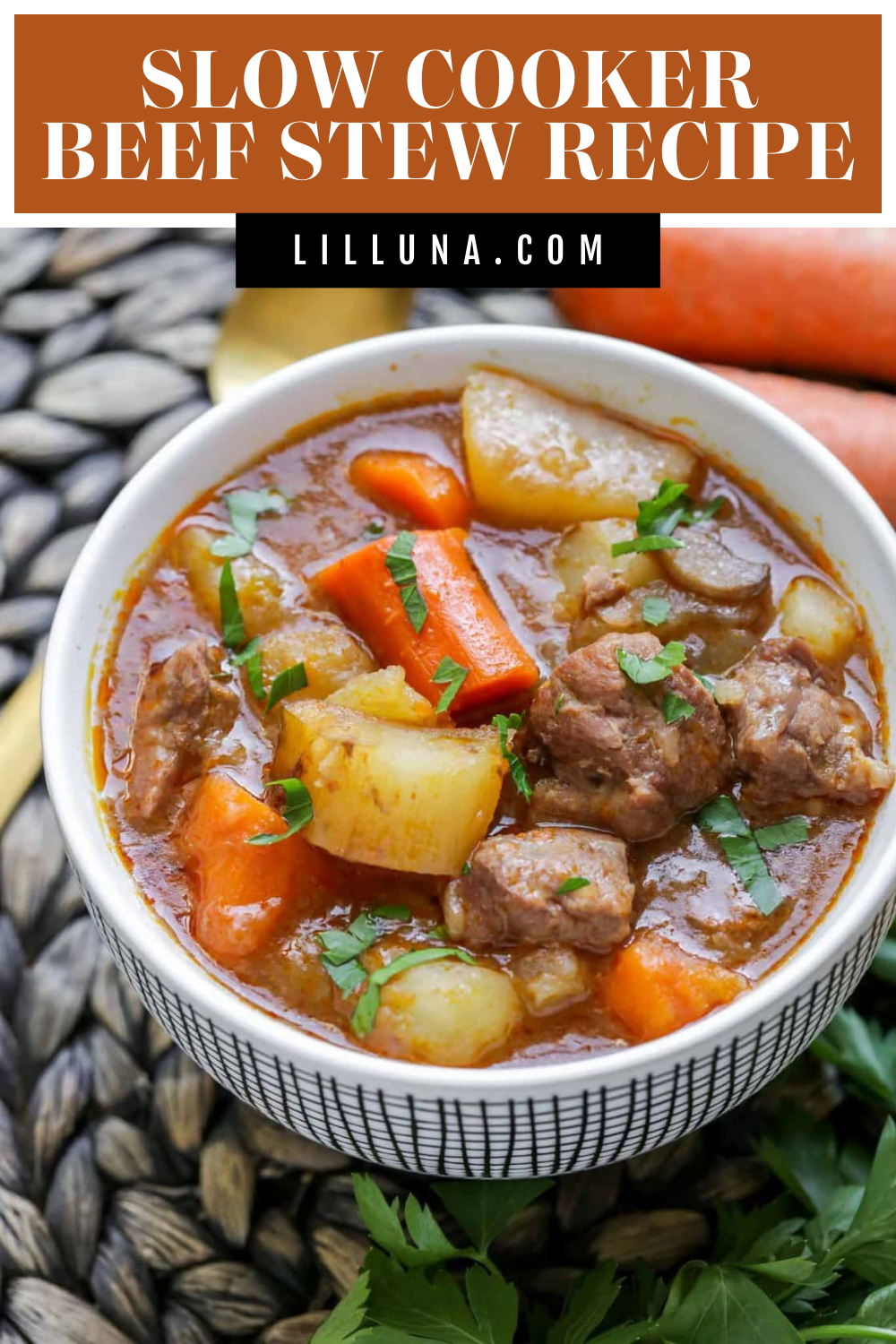 Hearty Slow Cooker Beef Stew | Lil' Luna