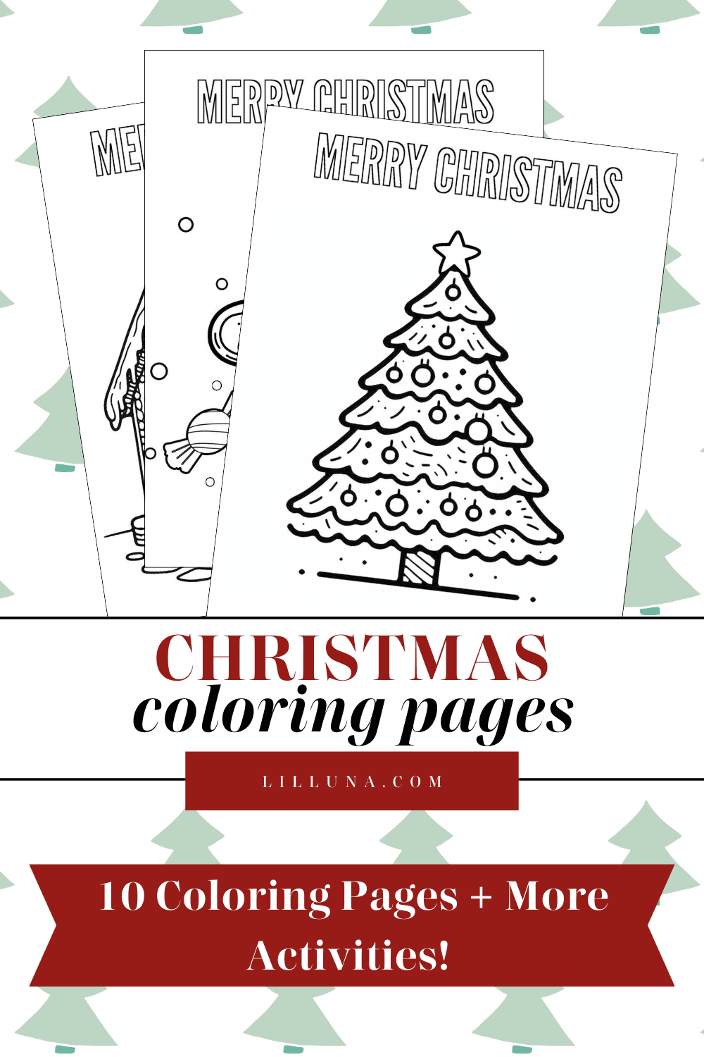 FREE Christmas Coloring Sheets | Lil' Luna