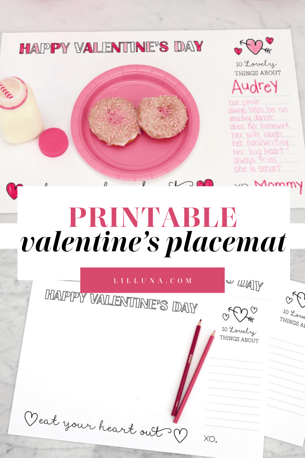 Printable Valentine Placemats at Monique Wilkerson blog