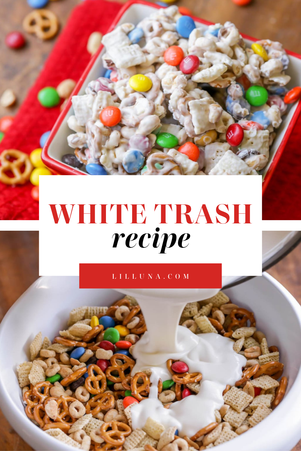 White Trash Recipe (White Chocolate Trail Mix) +VIDEO | Lil' Luna