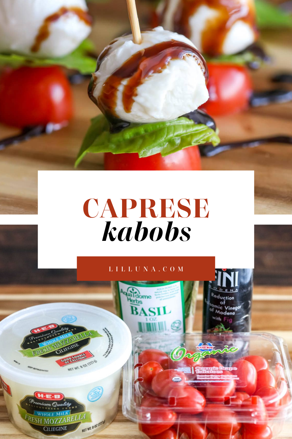 Caprese Kabobs {Made in 10 Minutes} | Lil' Luna