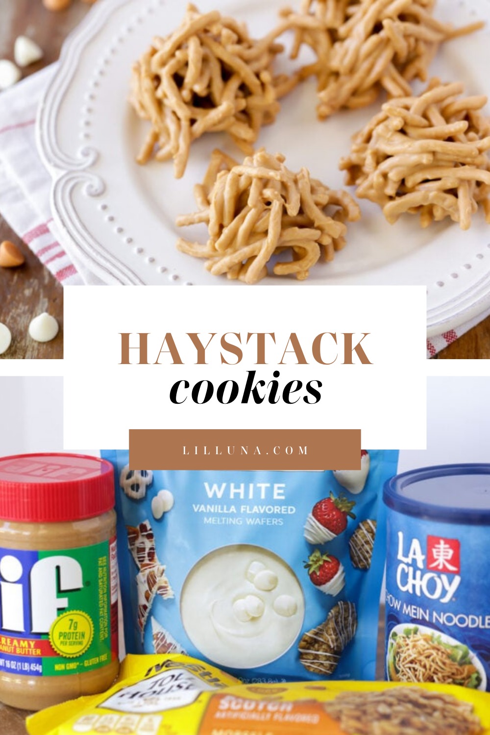 Haystack Cookies {Just 4 Ingredients!} | Lil' Luna