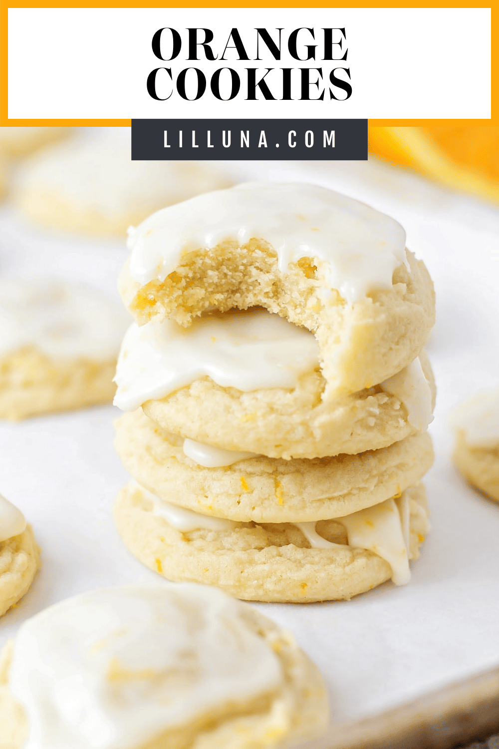 Orange Cookies {With Orange Glaze!} | Lil' Luna