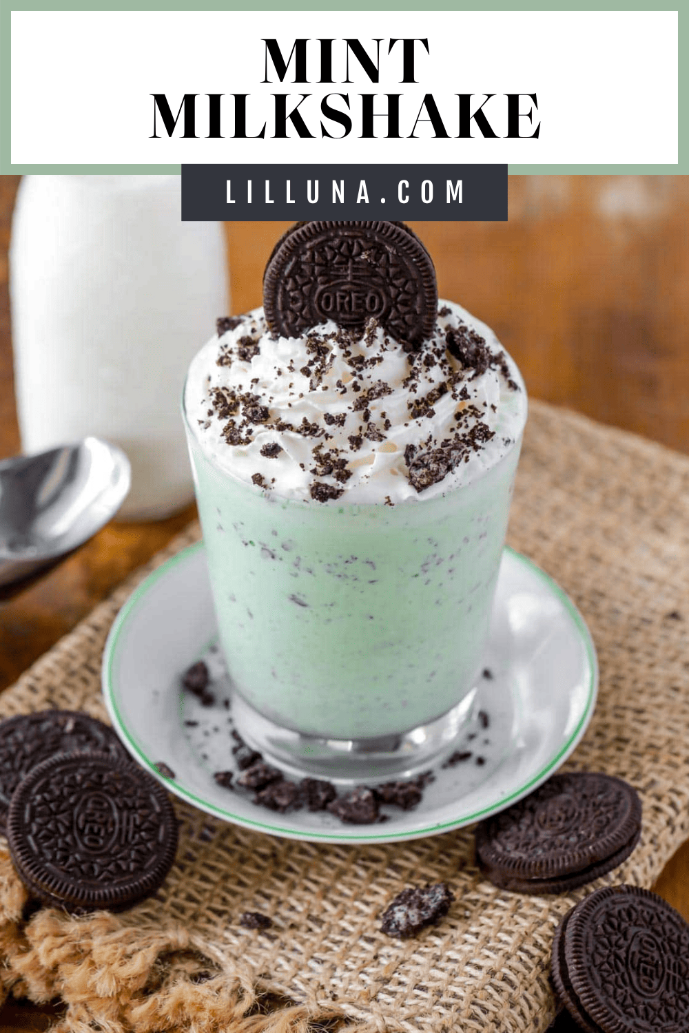 Mint Milkshake Recipe | Lil' Luna