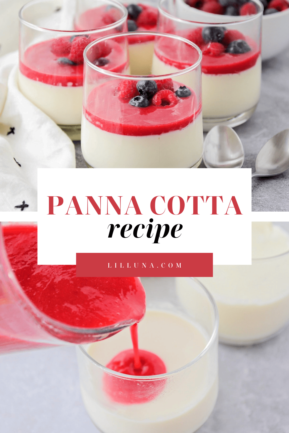 Panna Cotta Recipe {aka Italian Pudding!} +VIDEO | Lil' Luna