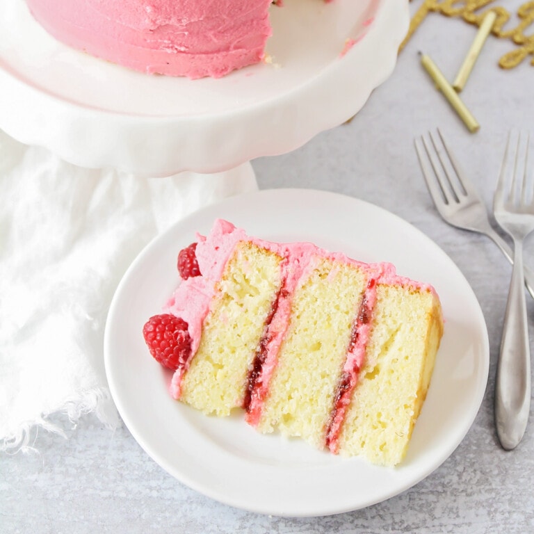 Lemon Raspberry Cake | Lil' Luna