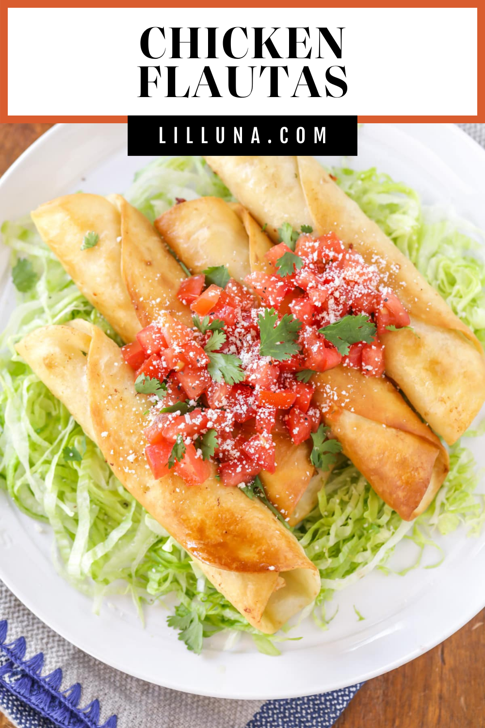 Easy Chicken Flautas | Lil' Luna