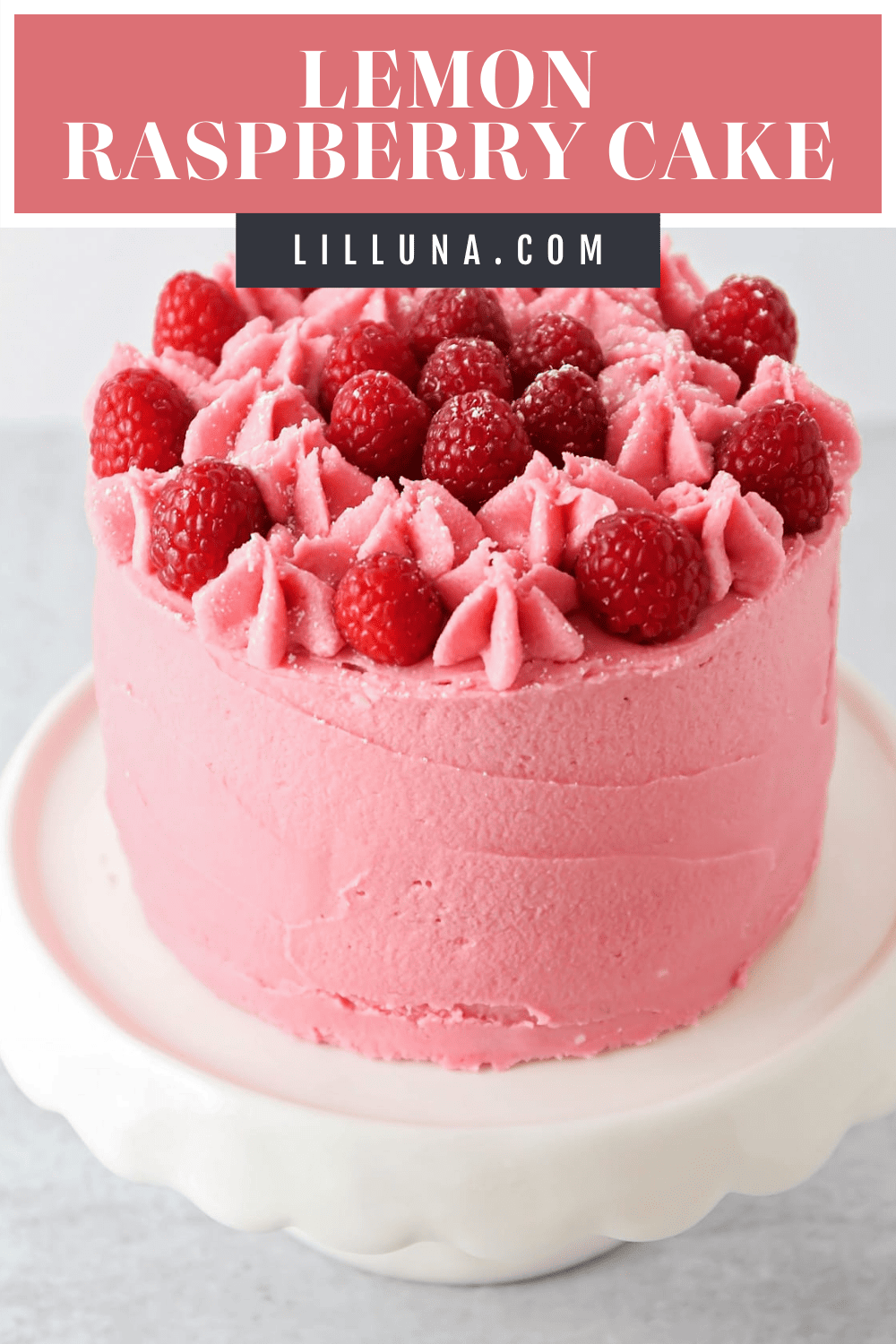 Lemon Raspberry Cake | Lil' Luna