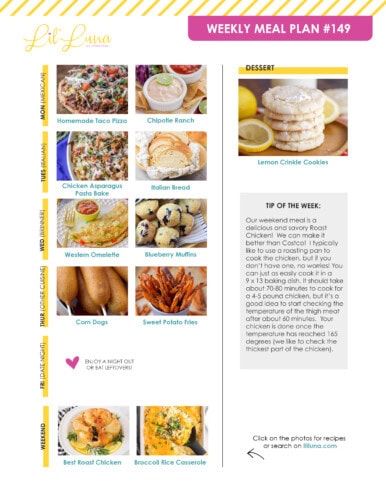 Save yourself some time, money and stress by using this FREE meal plan ...