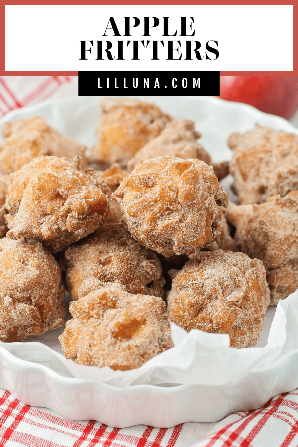 Crispy Cinnamon Apple Fritters | Lil' Luna
