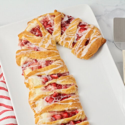 Festive Candy Cane Danish | Lil' Luna
