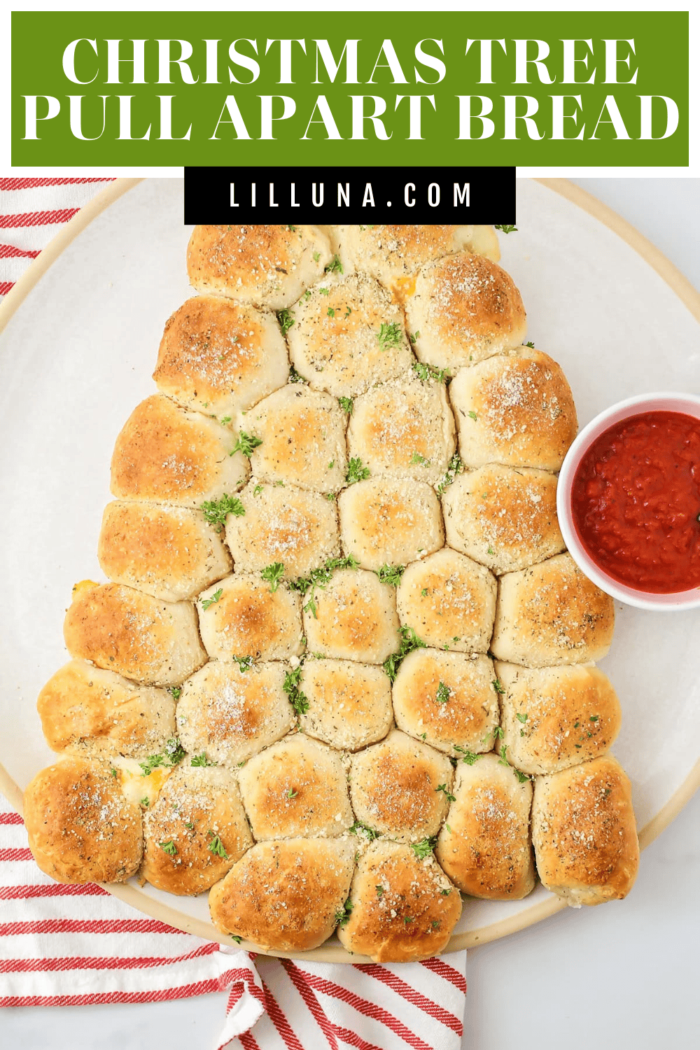 Christmas Tree Pull Apart Bread Lil Luna