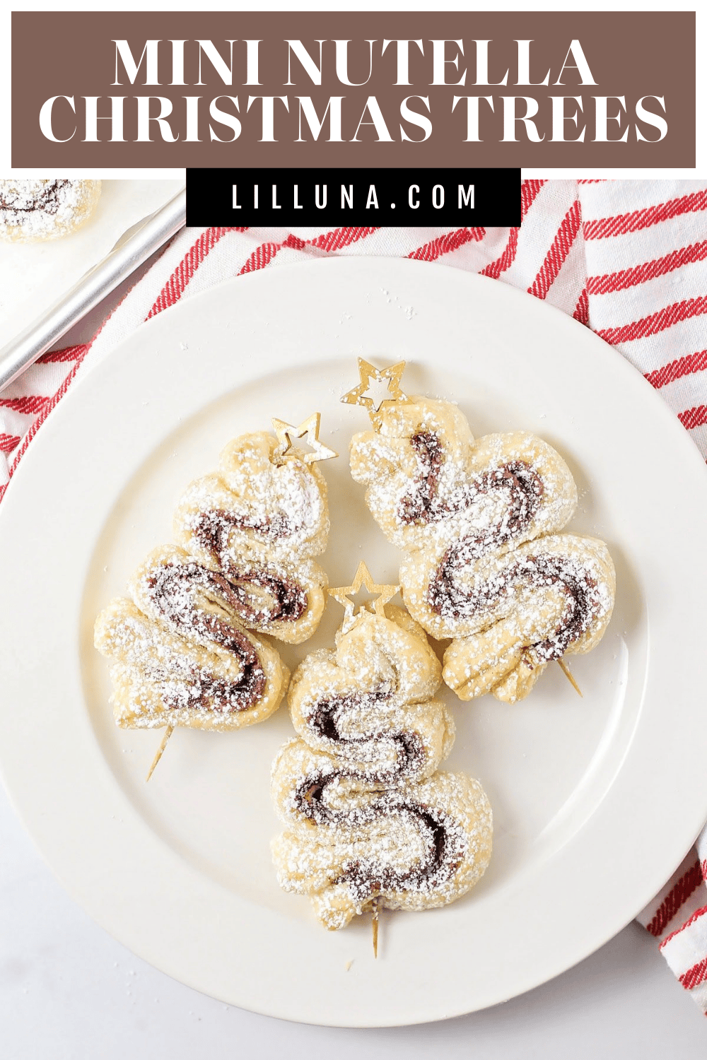 Mini Nutella Christmas Trees | Lil' Luna