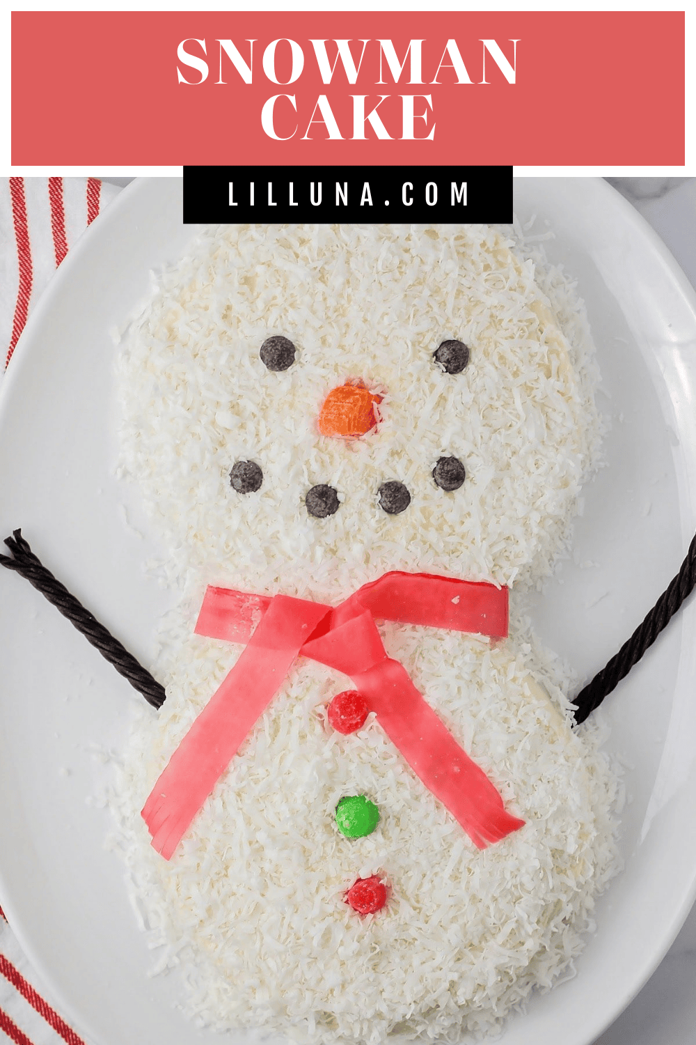 The Cutest Snowman Cake | Lil' Luna