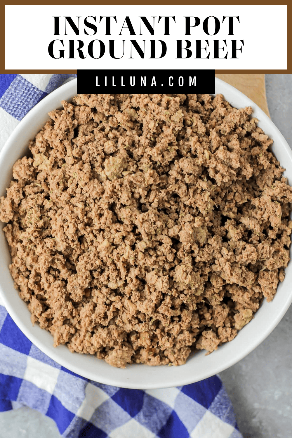 Instant Pot Ground Beef | Lil' Luna