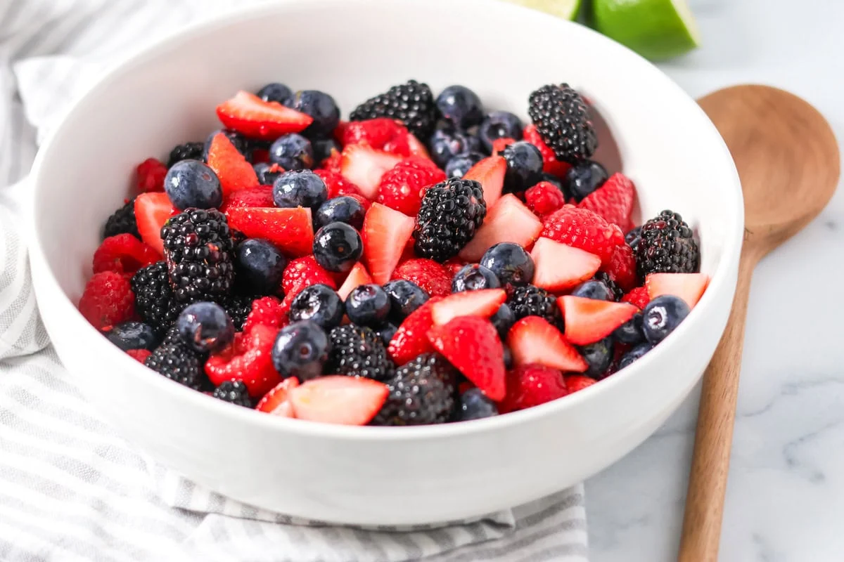 Delicious Honey Lime Fruit Salad | Lil' Luna