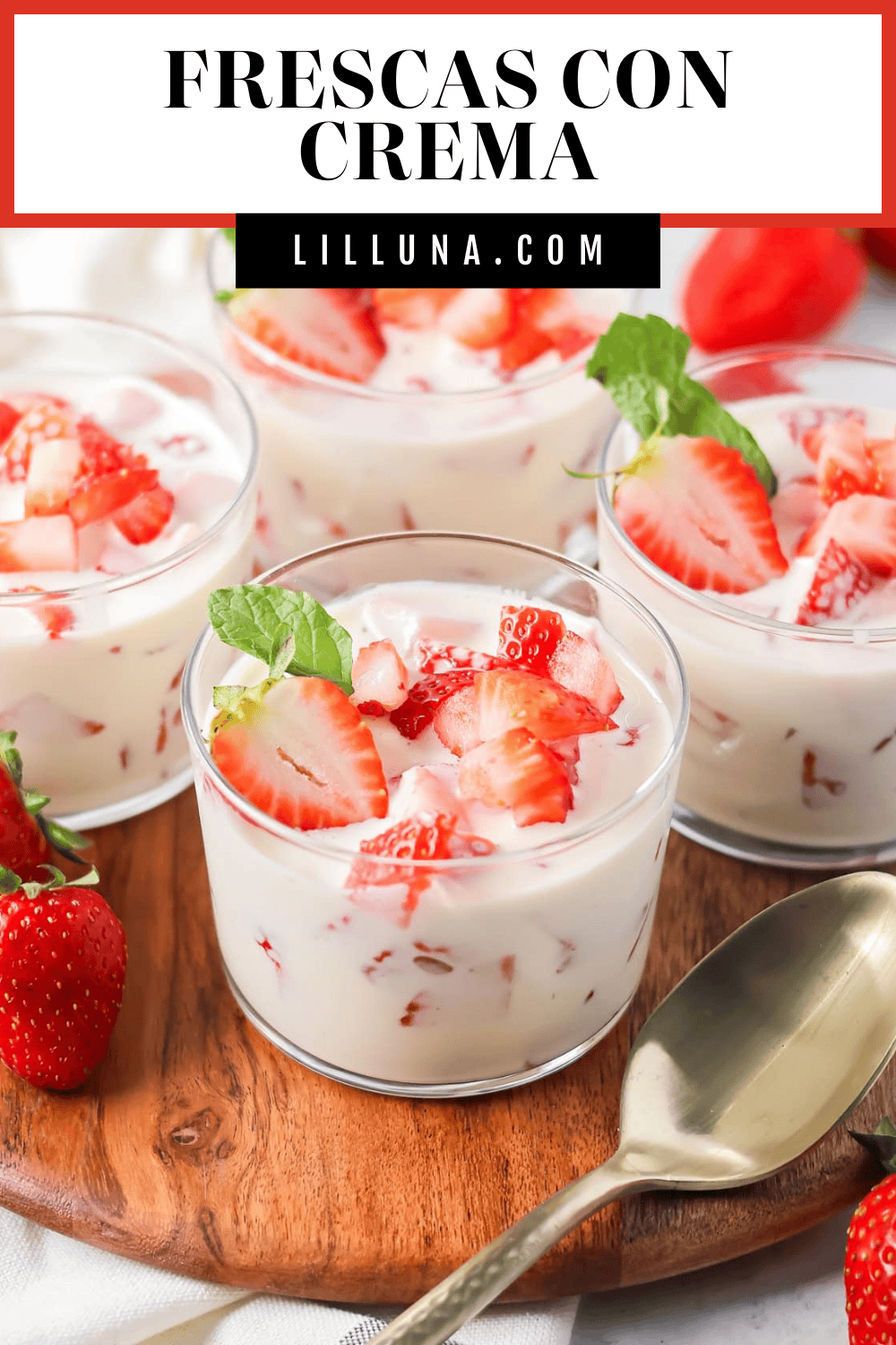 Best Frescas con Crema Recipe